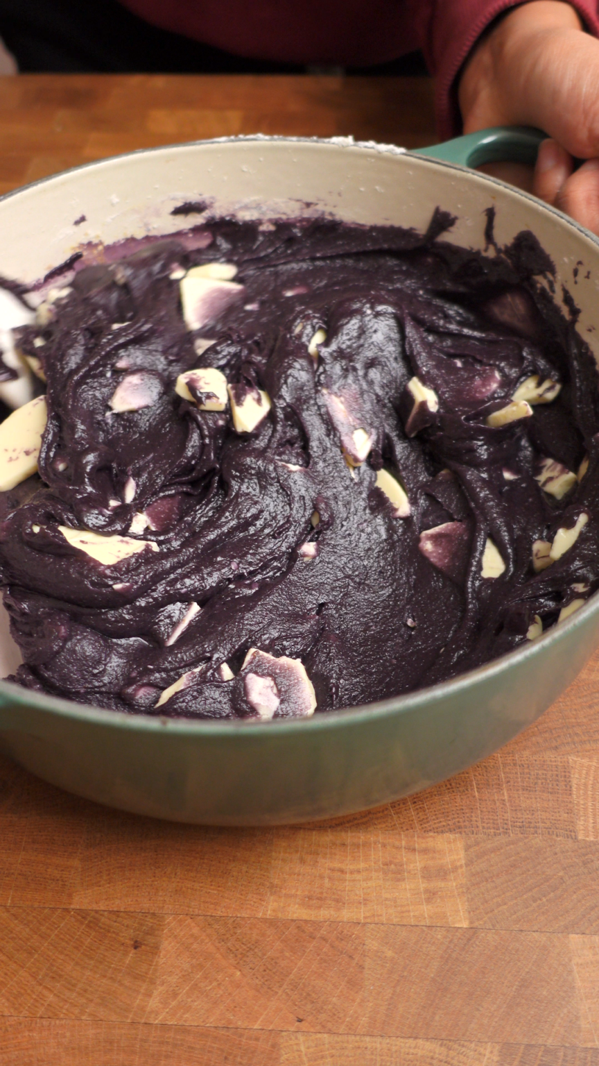 Ube White Chocolate Cookie Bars - Jeanelleats Food and Travel Blog