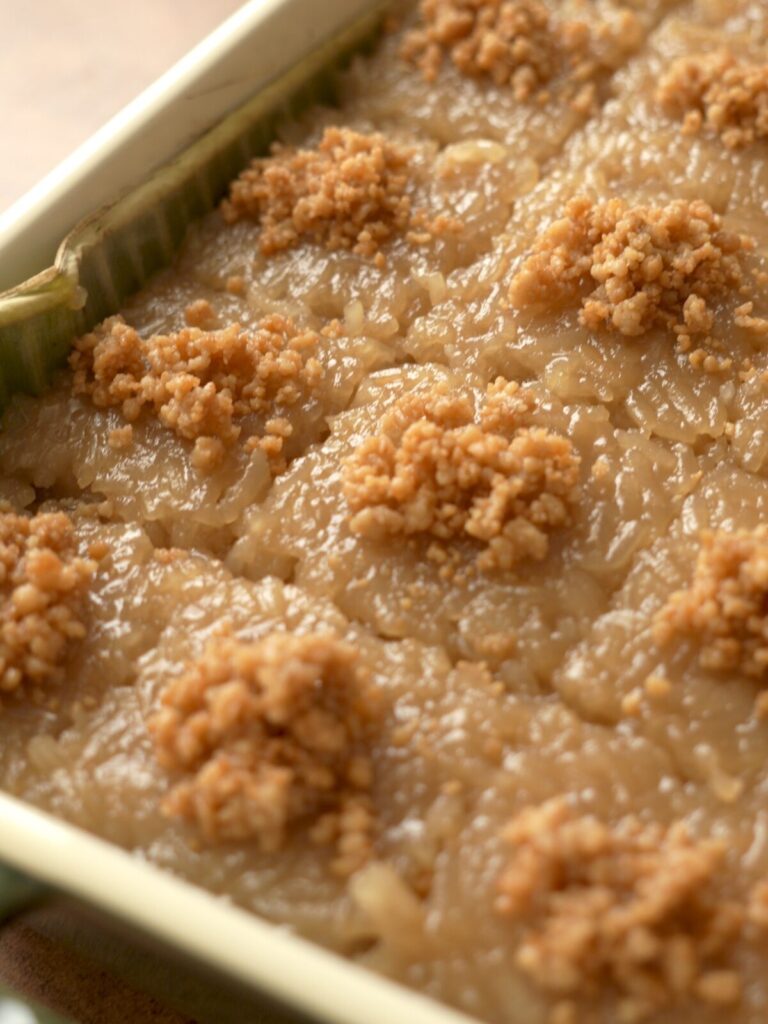 Biko - Caramelized Sticky Rice Dessert - Jeanelleats Food and Travel Blog